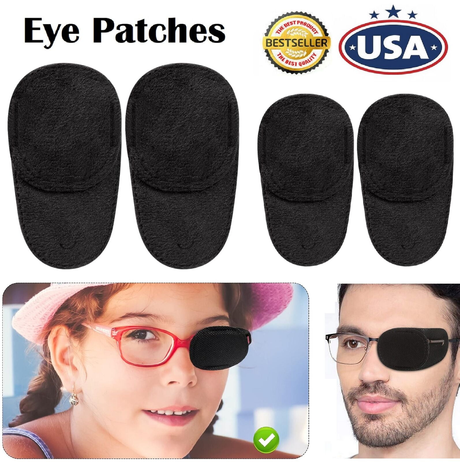 6× Adult/Child Eye for Left/ Right Eye Glasses Lazy Strabismus ...