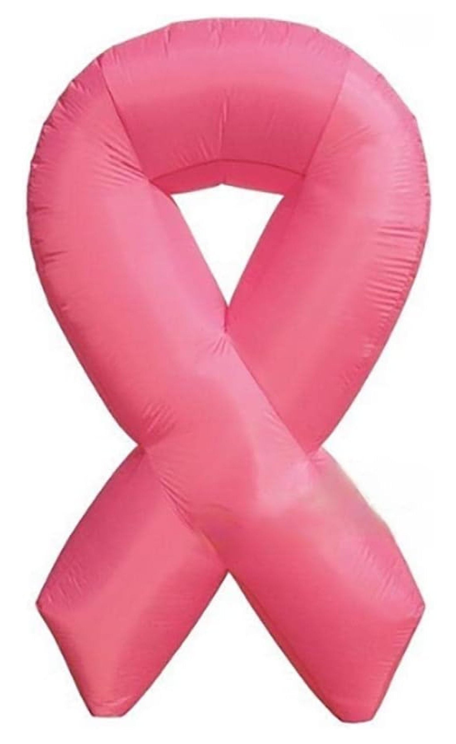 6' Air Blown Inflatable Breast Cancer Awareness Ribbon Yard Decoration ...