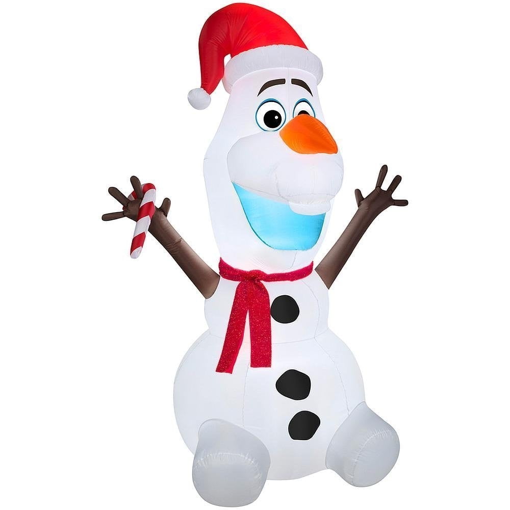 6' Airblown Disney's Olaf Christmas Inflatable - Walmart.com