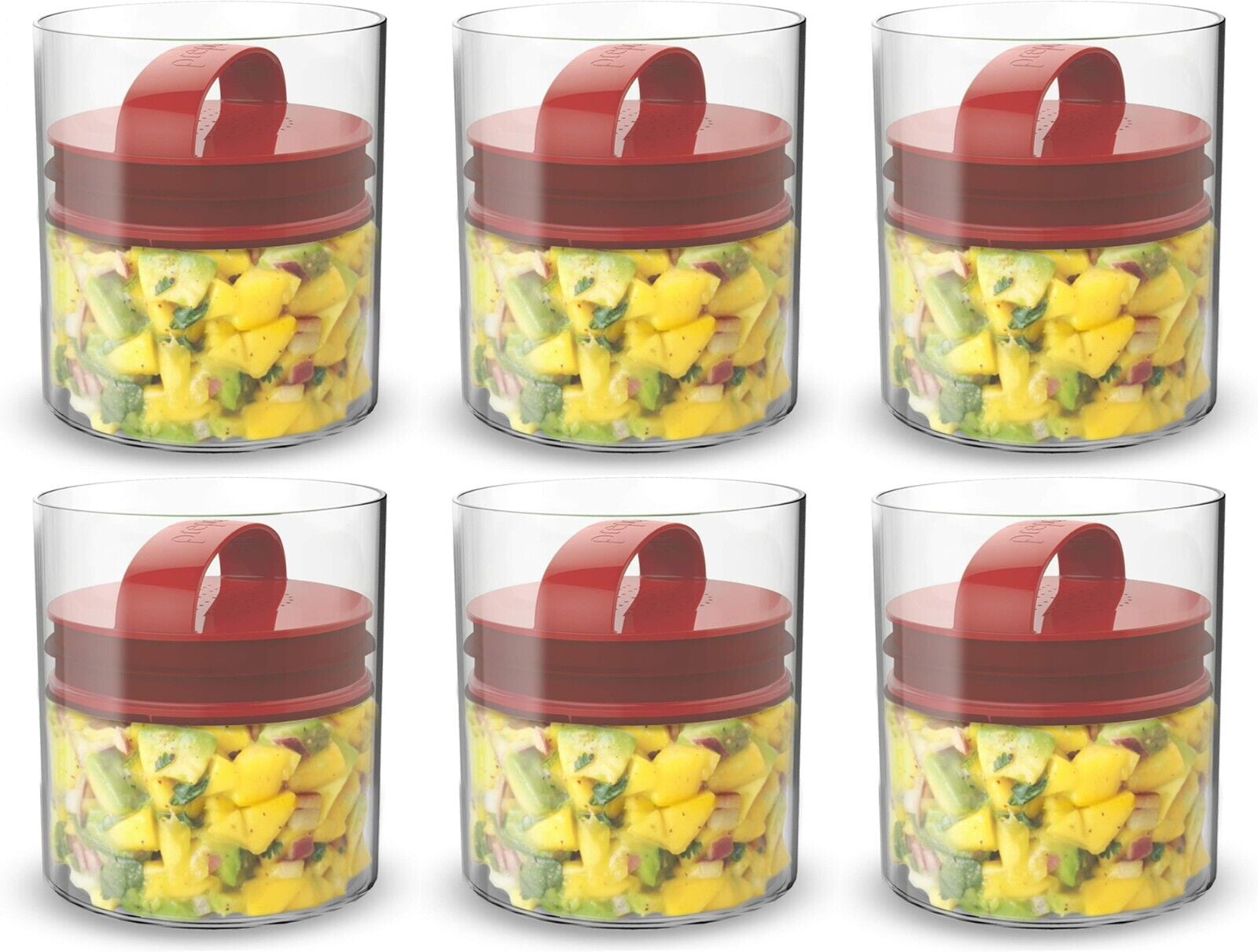 Prepara Airtight Container Set- Airless Canister Food Storage Glass ...
