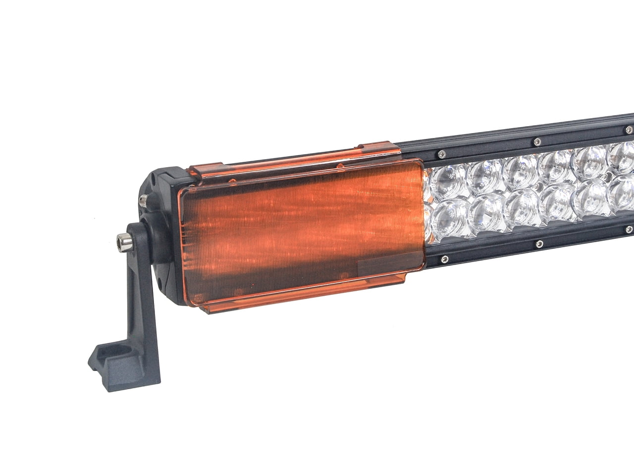 6" Amber Flood OZ-USA® Diffused Lens Cover for Dual Row LED Light bar ...