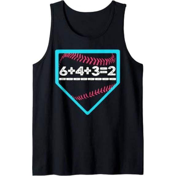 6 And 4 And 3=2 Playful Baseball Math Double Play Home Plate Drip Tank ...