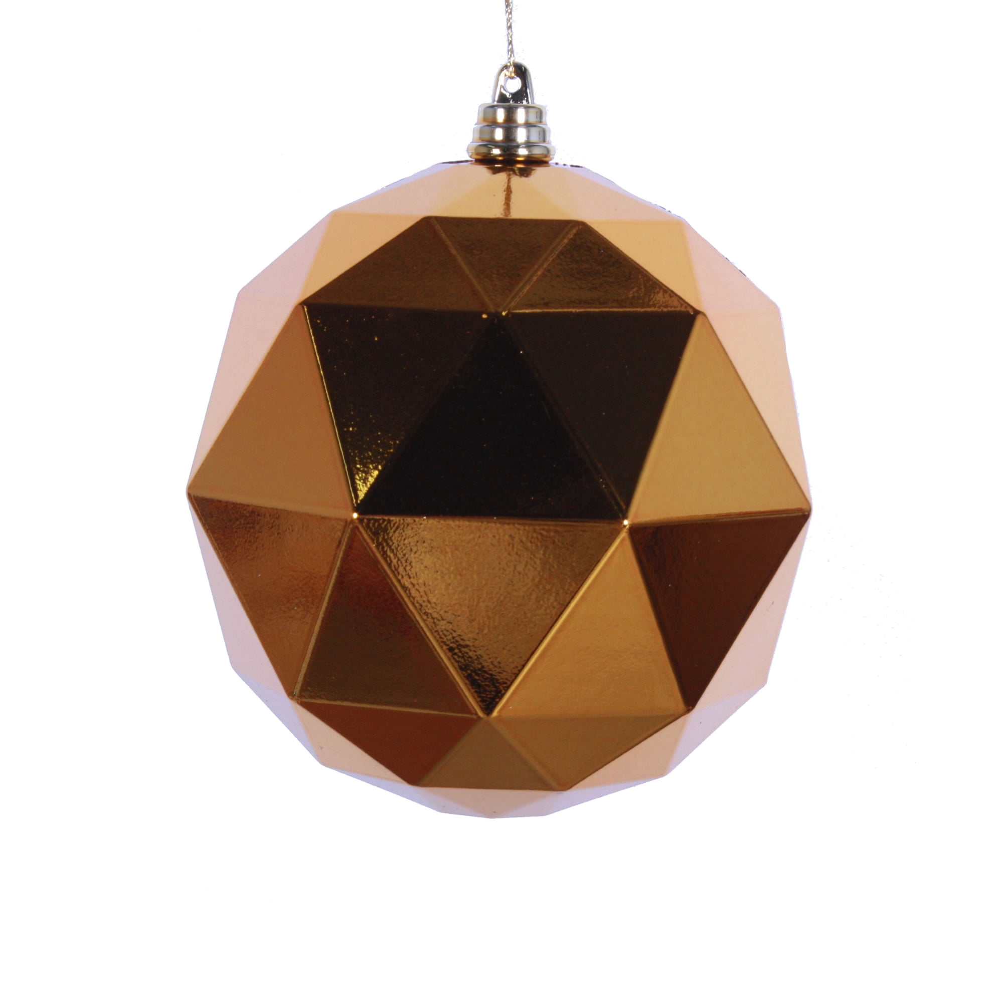 6" Antique Gold Shiny Geo Ball 4/bag - Walmart.com