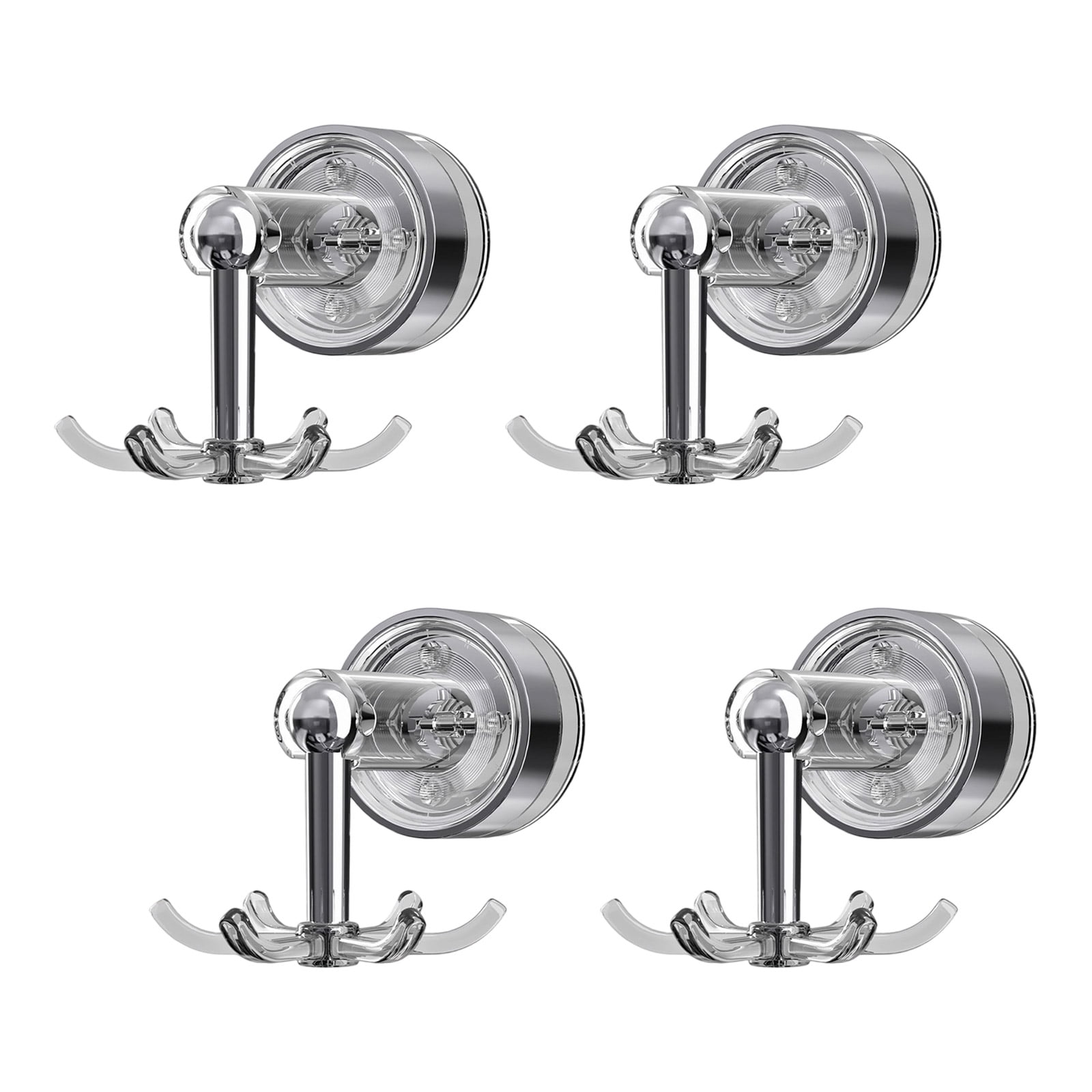 6 Arm Rotating Suction Cup Holders with Full Turn Installation Without ...