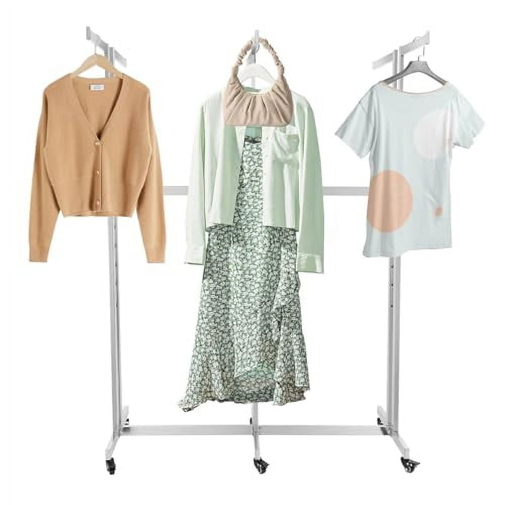6-Arm Structure Garment Display Rack, Floor Standing Metal Garment Rack ...