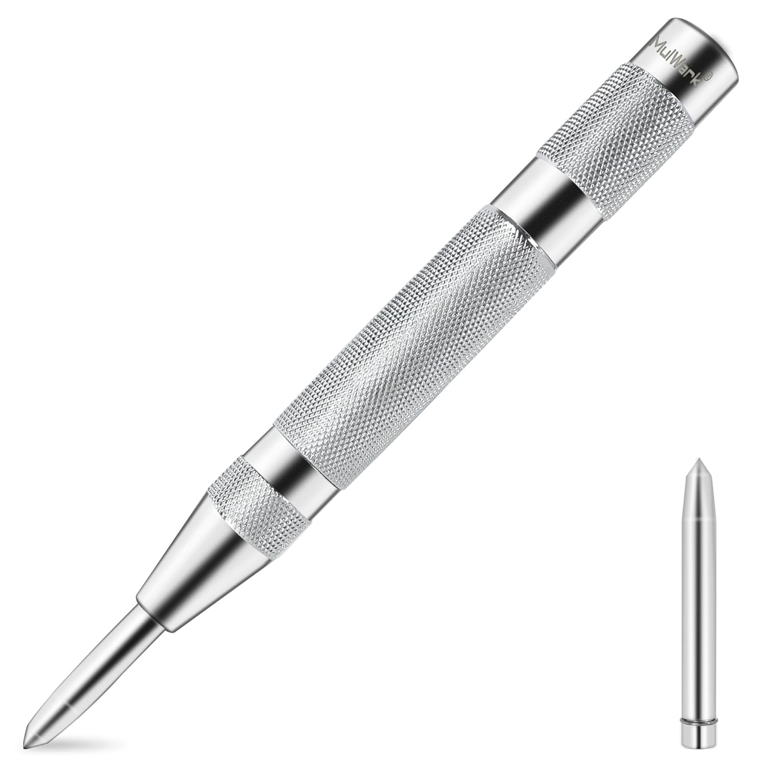 6" Automatic Center Punch for Metal - Spring Loaded Center Punch Tool ...