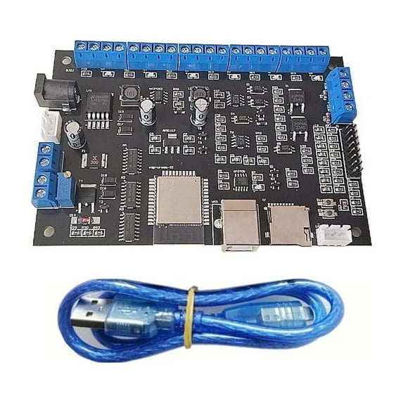 6-Axis GRBL CNC Control Board – ESP32 WiFi 32-bit 240 MHz USB Motion Controller, 12-24 V Spindle ...