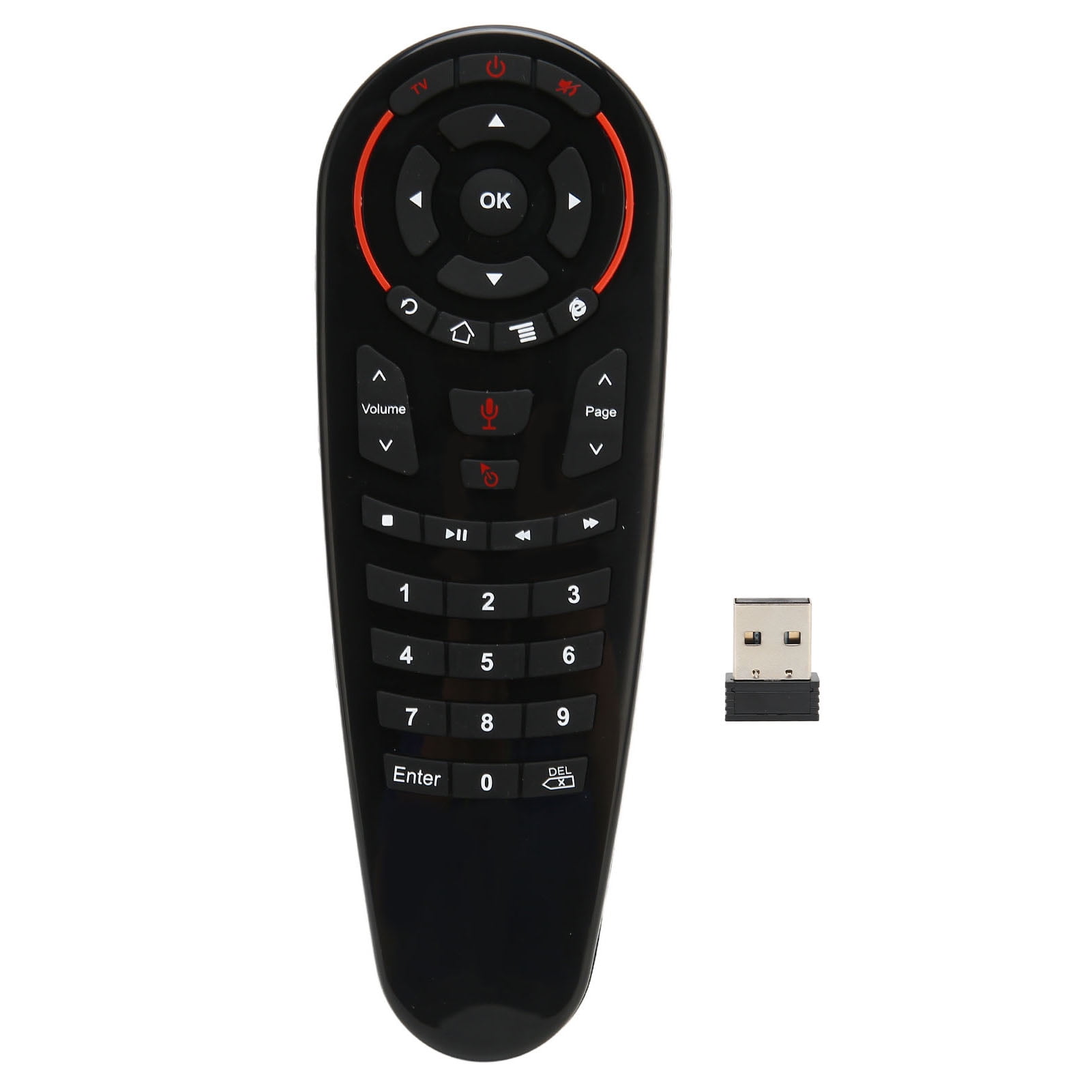 6-Axis Gyroscope Voice Remote Control with 33 Buttons and IR Learning ...
