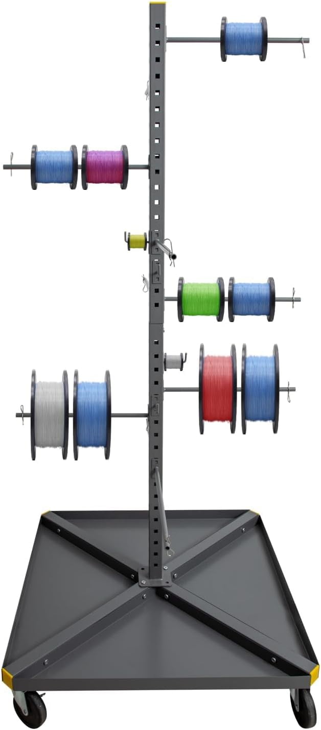 6-Axis Reel Dispenser, Stationary Reel Dispenser, 6 Axles Wire Spool ...