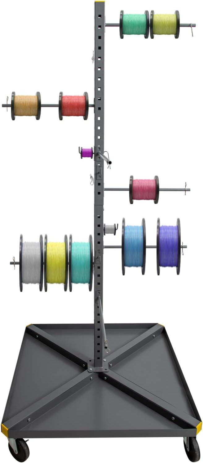 6-Axis Reel Dispenser, Stationary Wire Spool Rack, Cold-Rolled Steel ...