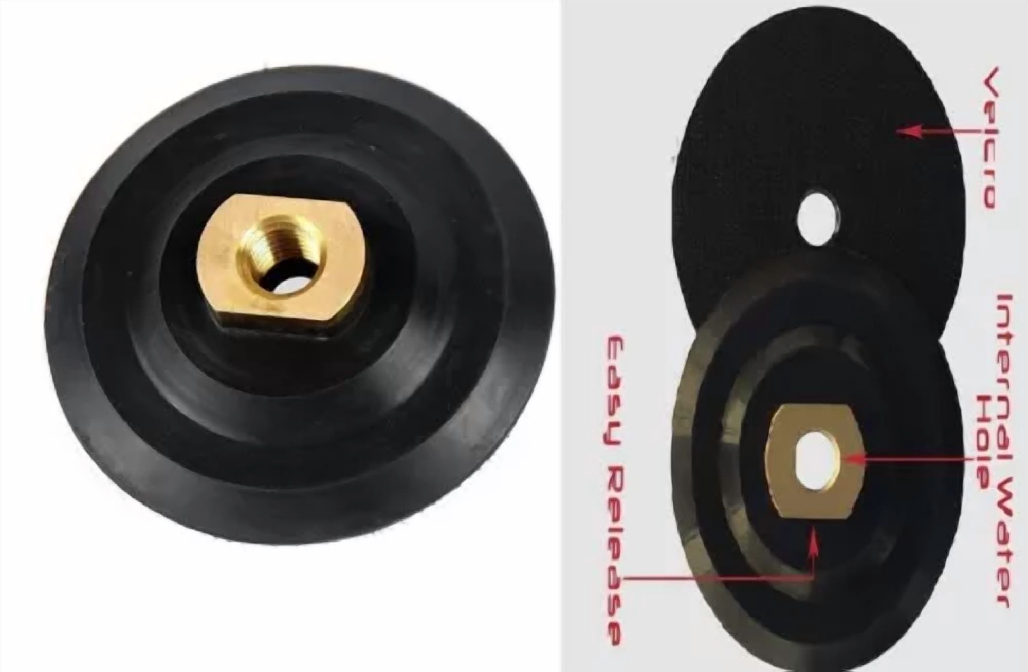 6" Back Holder/Backer Pad Concrete Stone Grinder Polisher Polishing Pad ...