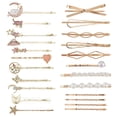 6 Bags 6 Styles Zinc Alloy Hair Bobby Pins Hair Accessories for Women ...