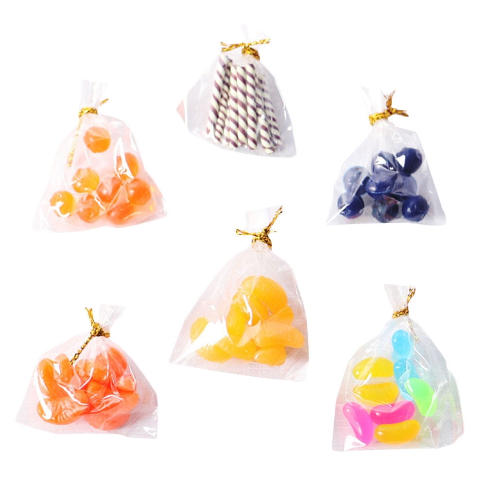 6 Bags Miniature Food and Play Toy Micro Crafts Fruit Plaything ...