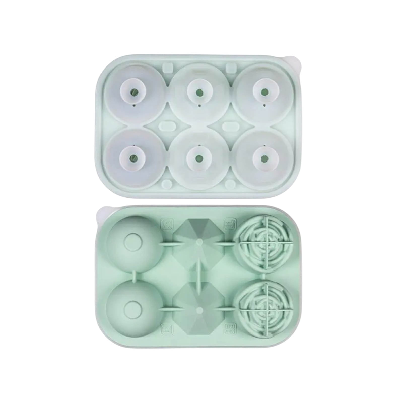 6 Balls Large Ice Ball Tray Ice Ball Maker Elevate Your Drinks with ...