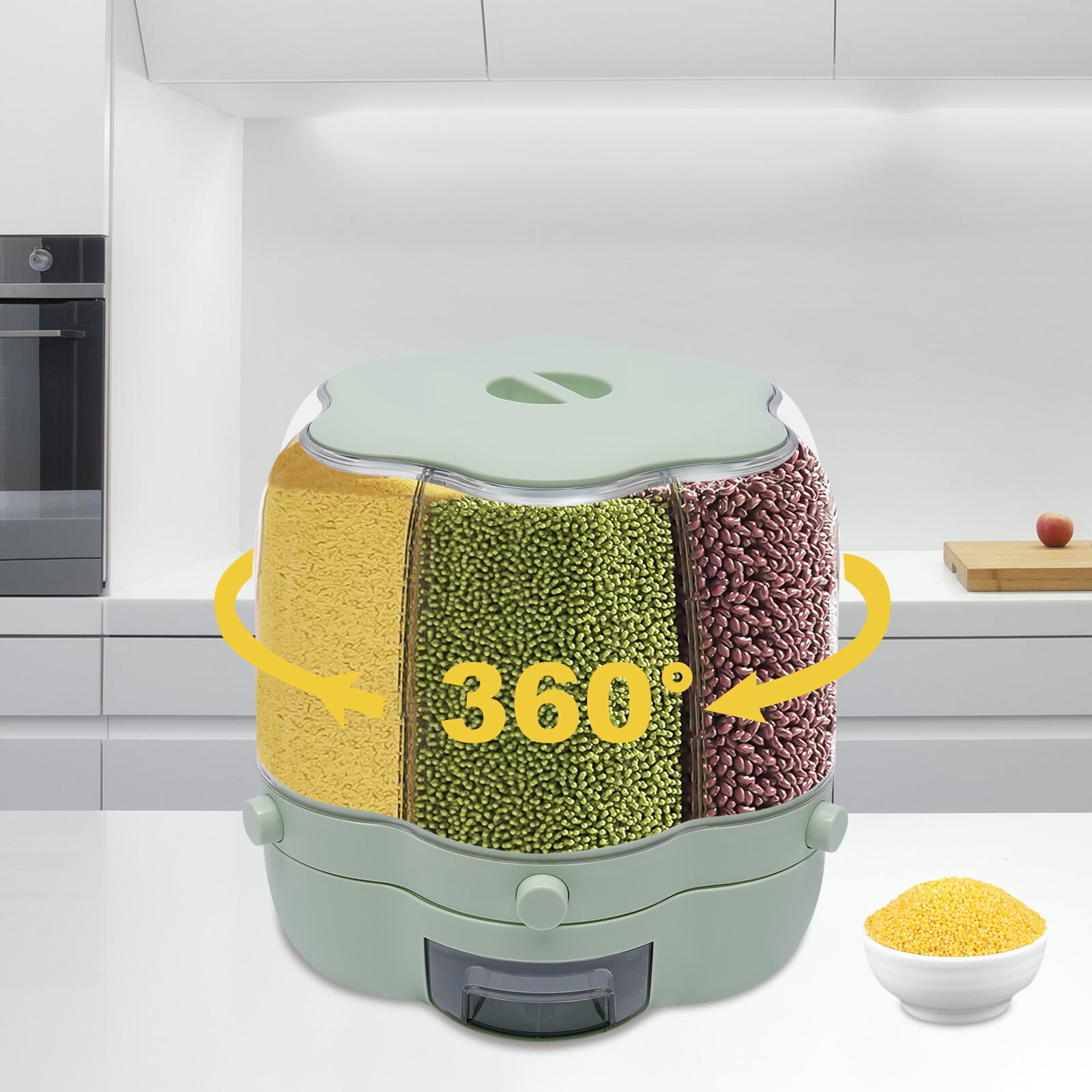 6 Barns Cereal Dispenser Rice Grain Modern Dry Food Storage Container ...