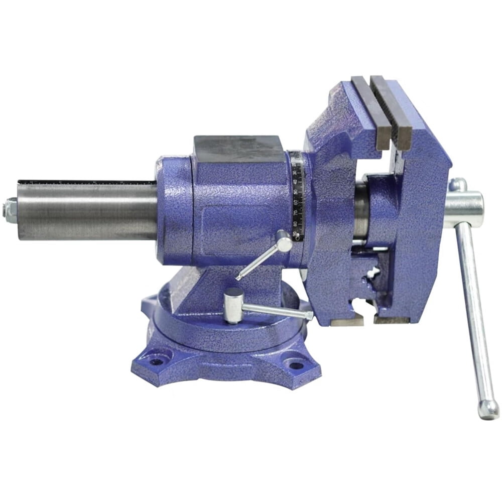 6" Bench Vise 360° Swivel Base Clamp Table Vise 3372 LBS Clamping Force ...