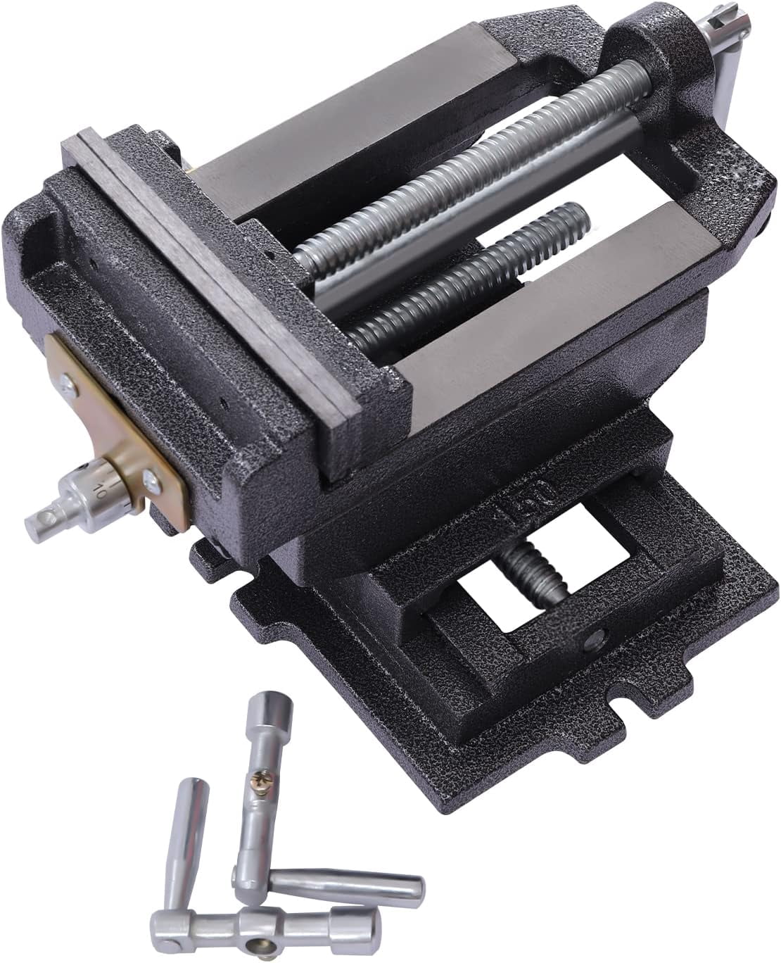6" Bench Vise Clamp Machine, Cross Slide Vise Drill Press Milling Vise ...