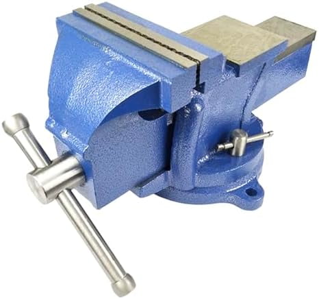 6" Bench Vise - Heavy Duty Double Swivel Rotating Head (360-Degree ...