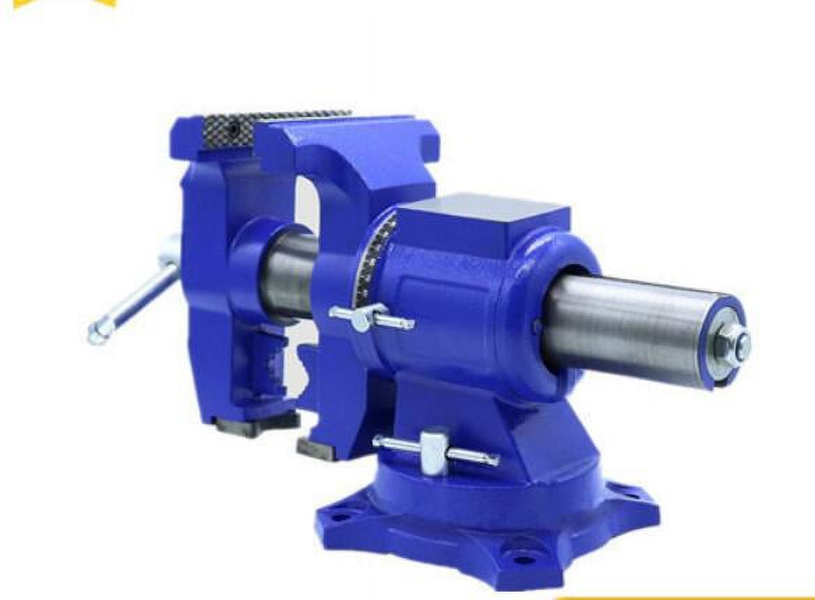 6" Bench Vise, Table Vise Clamp-On with 360° Swivel Base, Heavy Duty ...