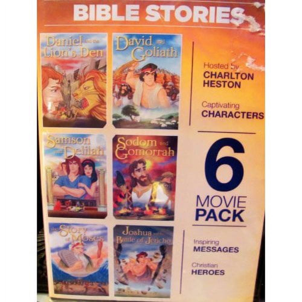 Pre-Owned 6 Bible Stories Movies, Daniel & The Lion's Den, David ...