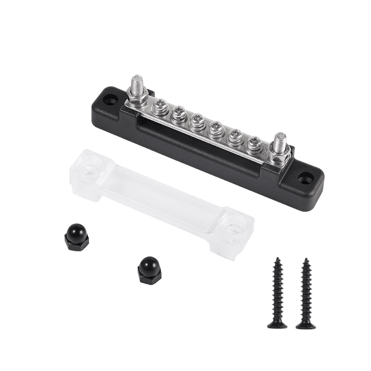 6-Bit Copper Bar Bus Bar 150A with Transparent Cover - Walmart.com