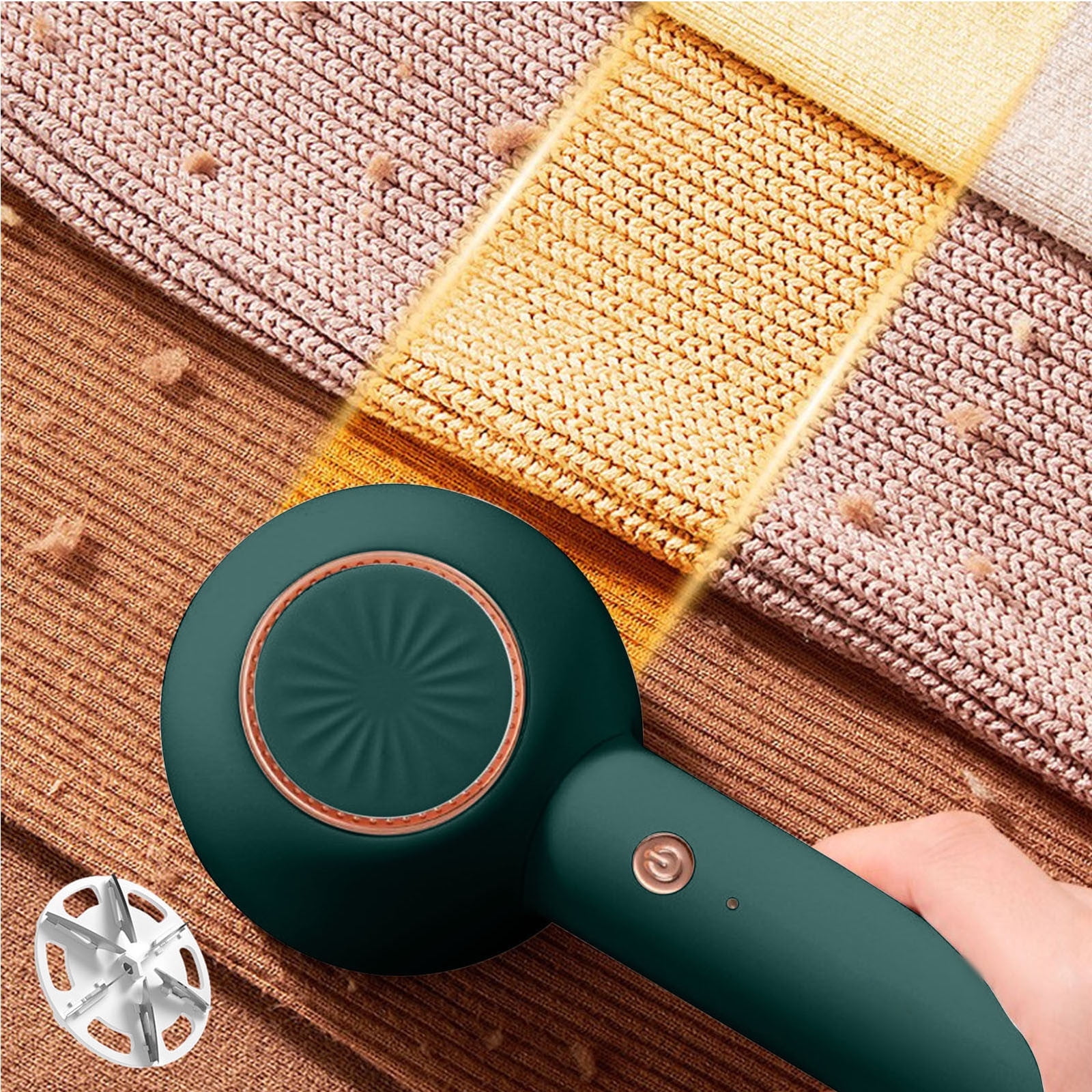 6-Blade Large Capacity Storage Compartment Fabric Shaver And Lint ...