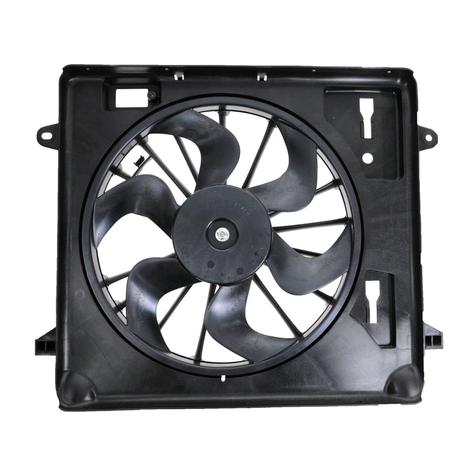 6 Blade Radiator Cooling Fan 55056642AB for Jeep Wrangler 3.8L with A/C ...