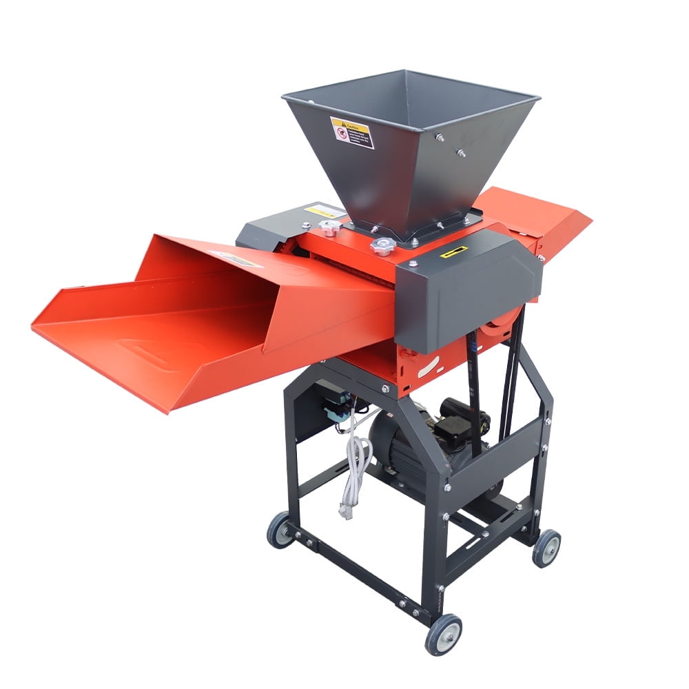 6-Blades Hay Cutter Pulverizer Crusher Shredder with Feed Hopper 220V 2 ...