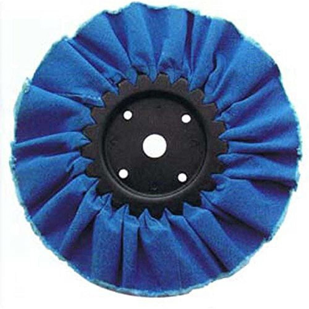 6" Blue Treated Airway Buff - 5/8" & 1/2" Arbor - Walmart.com