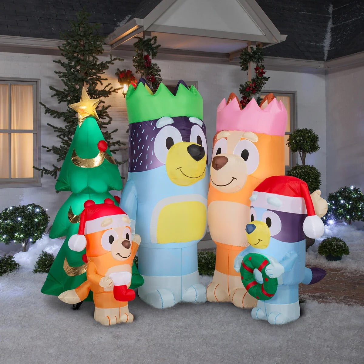 6’ Bluey Family Holiday Inflatable - Walmart.com