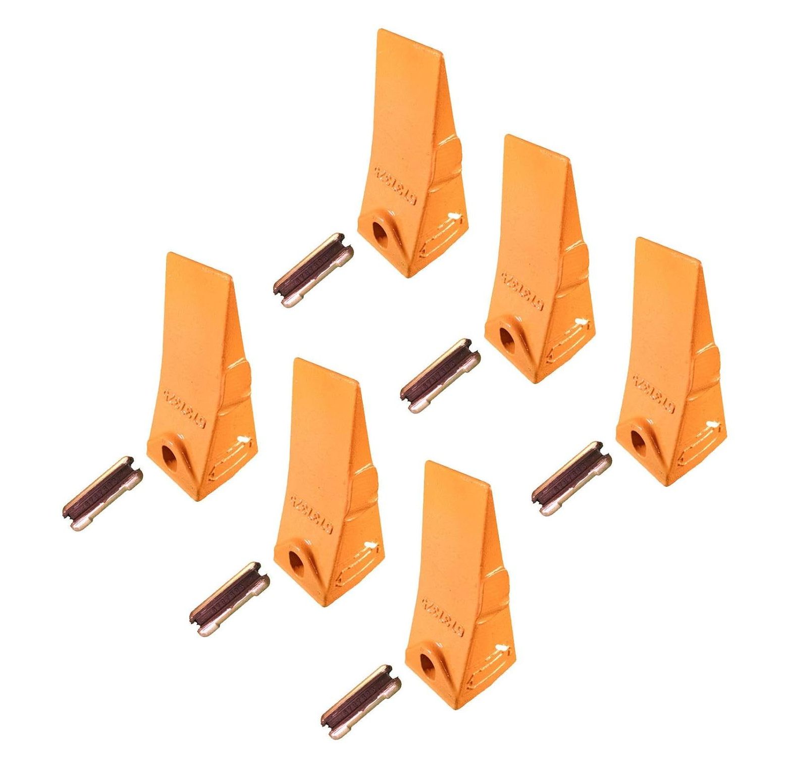 6 - Bobcat Style Mini Excavator/Skid Steer Bucket Teeth w/Pins ...