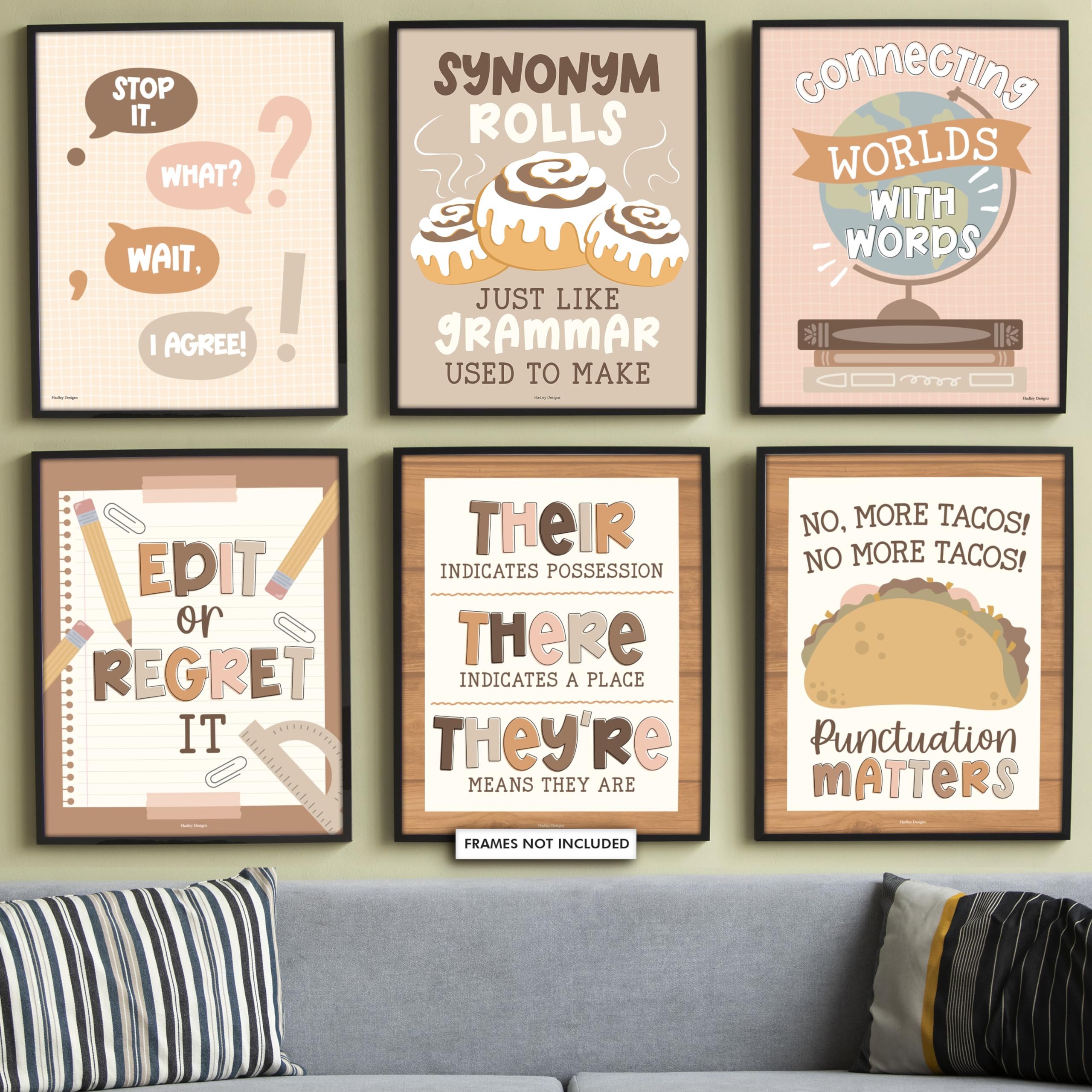6 Boho English Classroom Decor Middle School - English Classroom ...