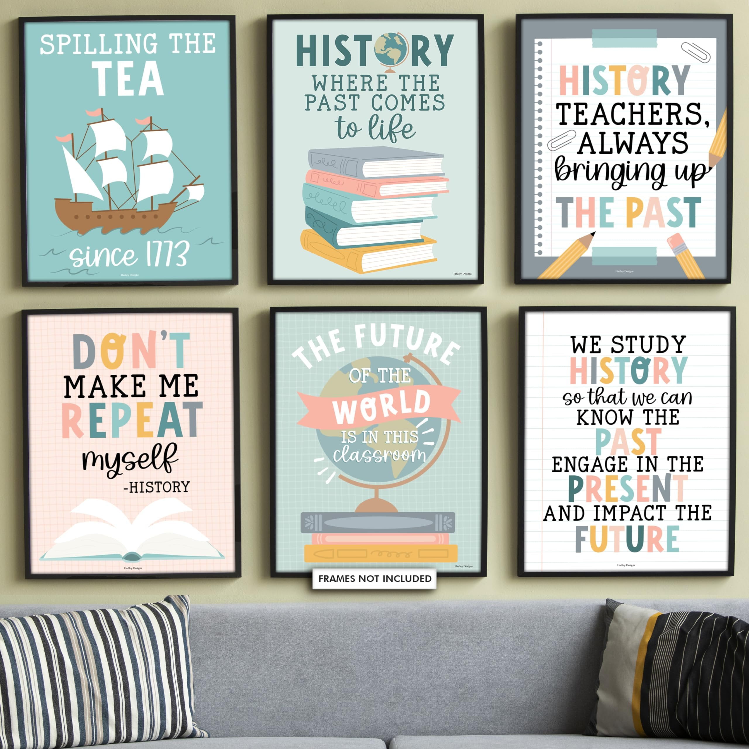 6 Boho US History Classroom Decor - US History Posters, Social Studies ...