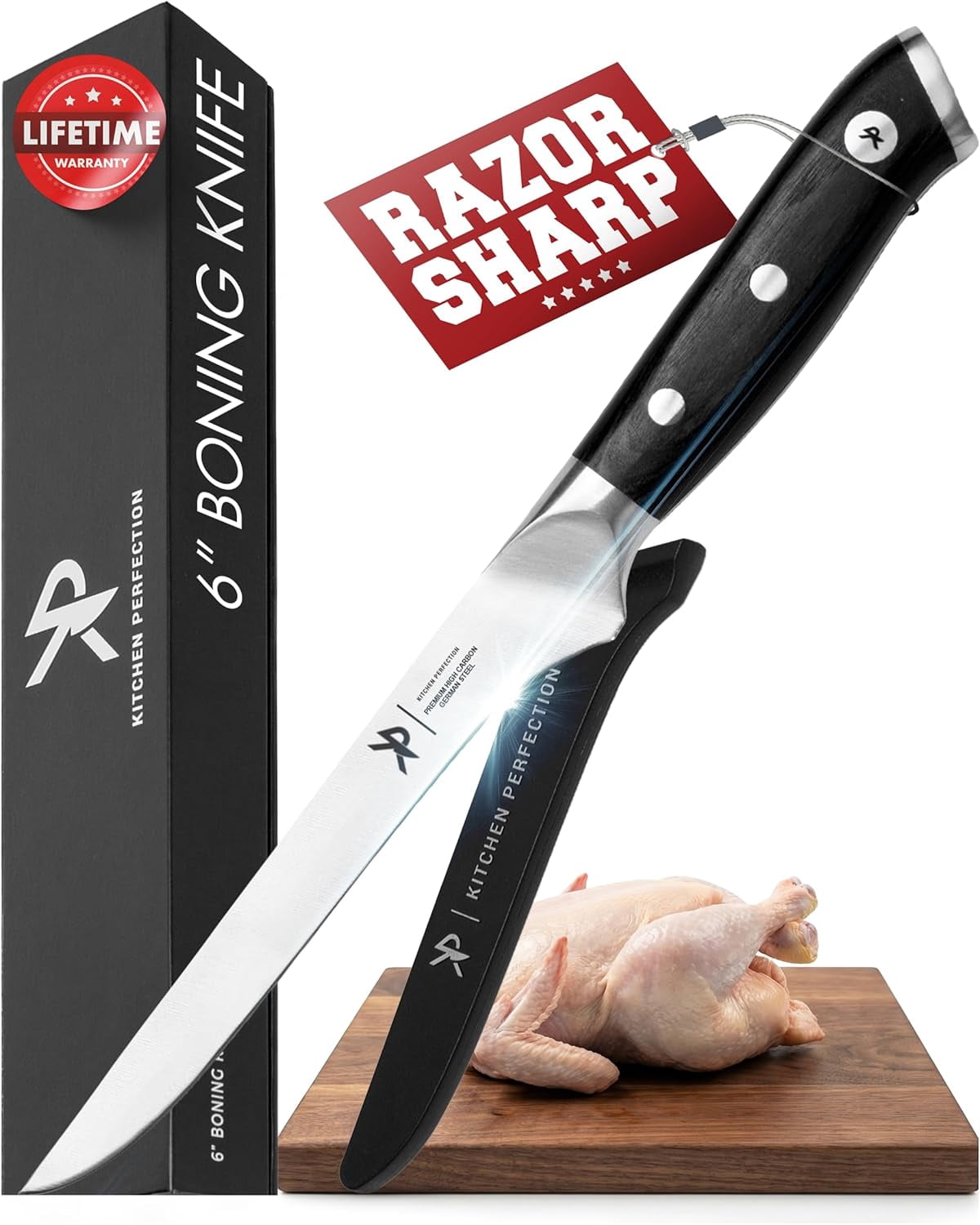 6” Boning Knife for Meat Cutting & Filleting - Razor Sharp Premium rman ...