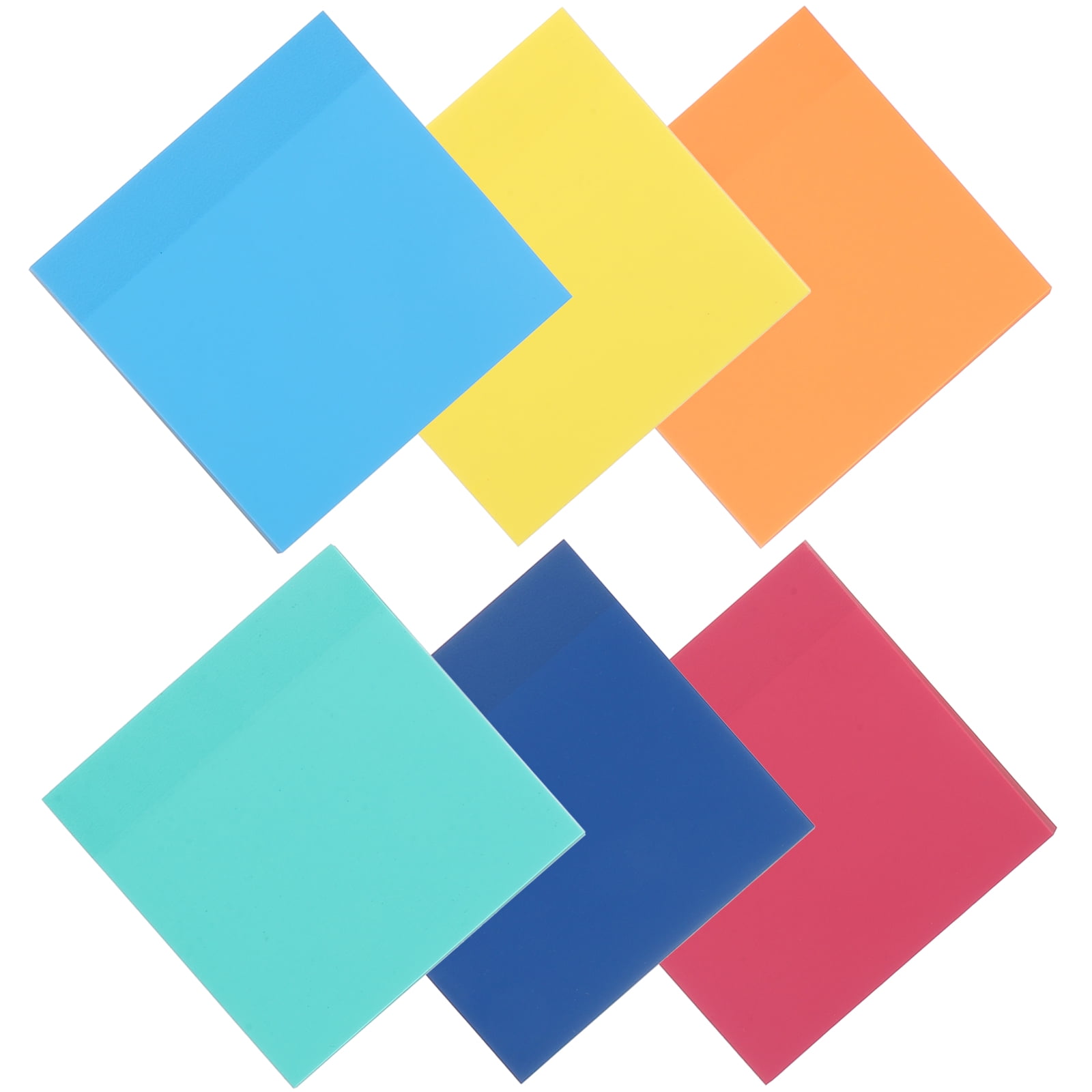 6 Books Memo Pads Adhesive Massage Pad Colorful Notepad Memo Pad ...
