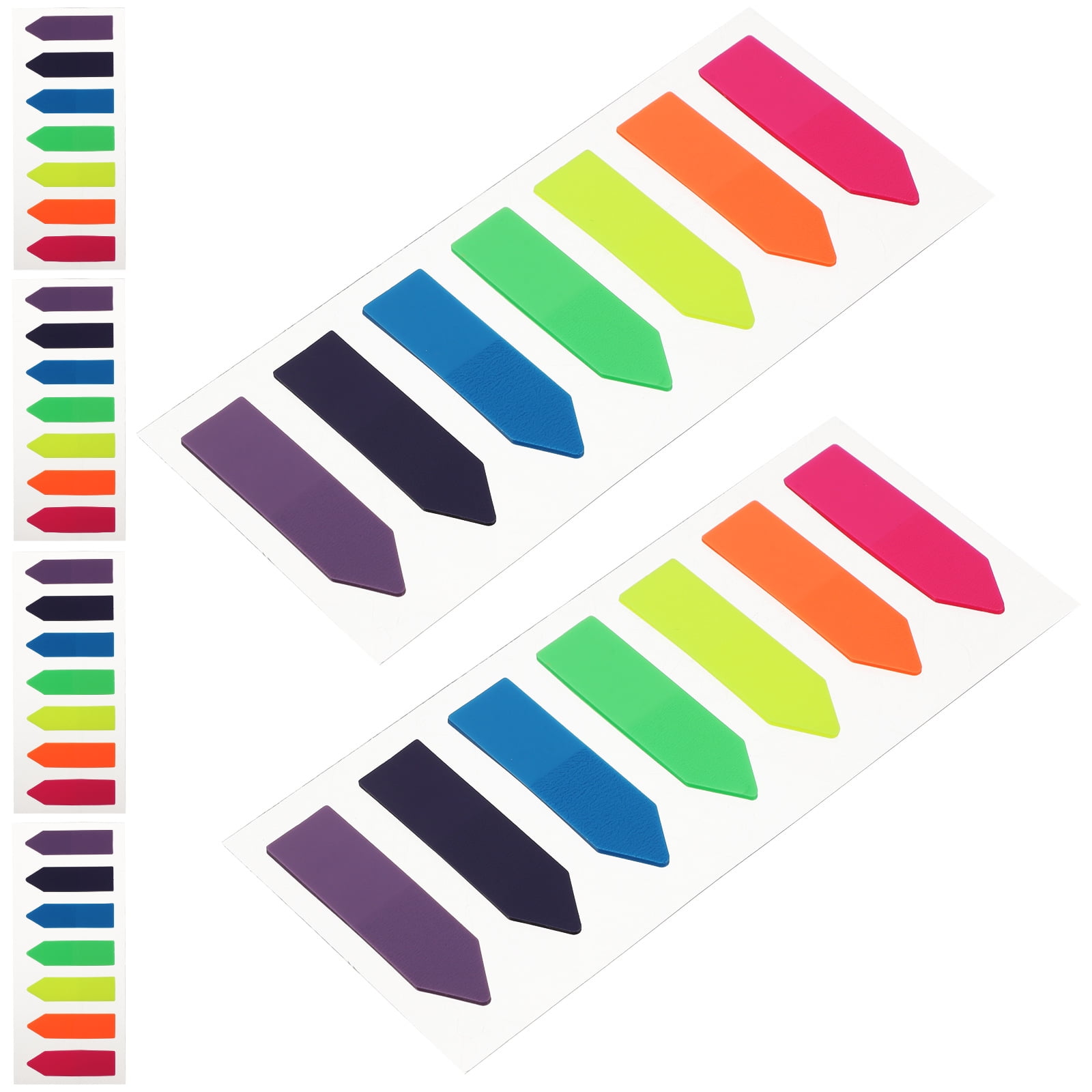 6 Books Transparent Arrow Label Funny Bookmark Sticky Tabs Page Markers ...