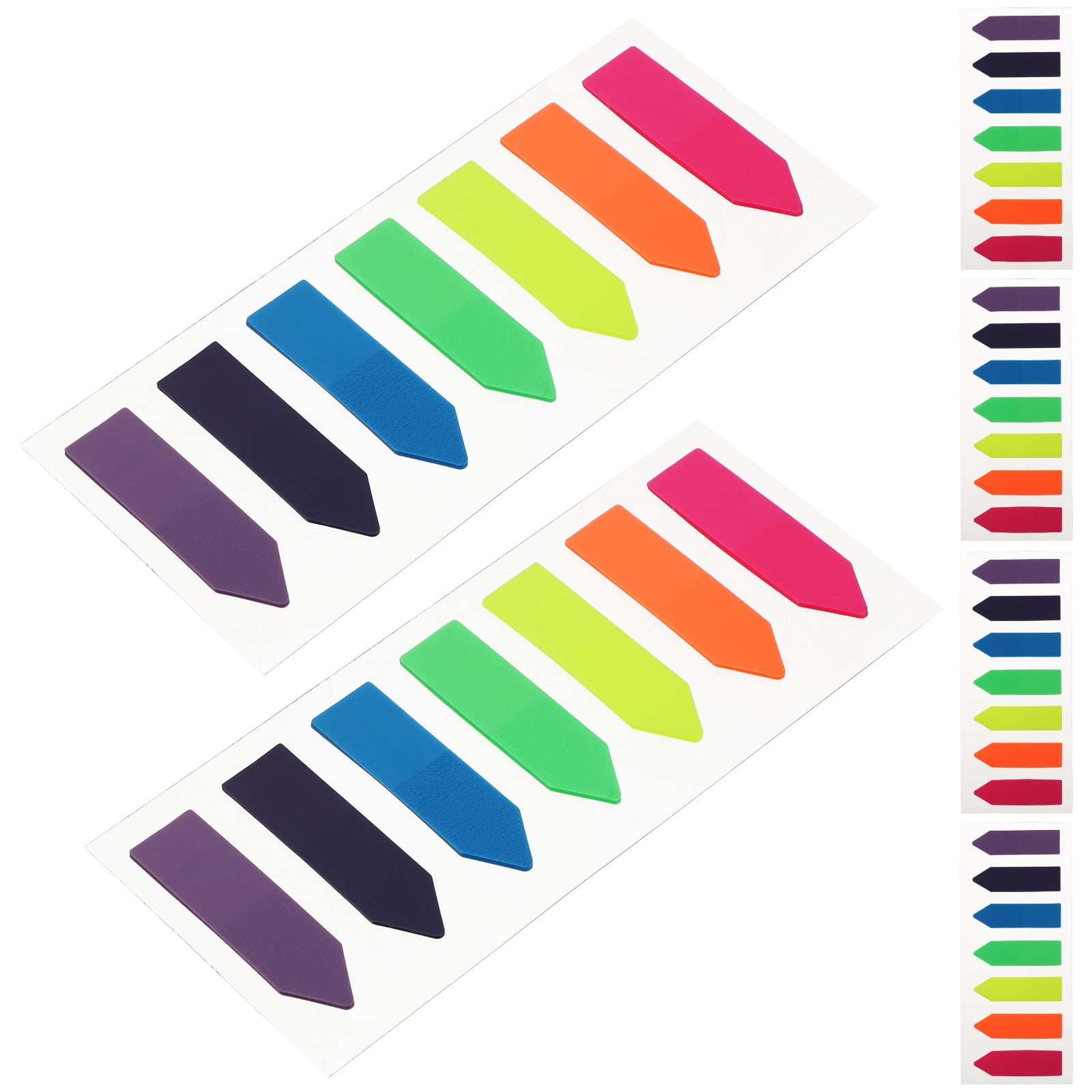 6 Packs Transparent Arrow Label Stickers Colored Tabs Page Marker ...