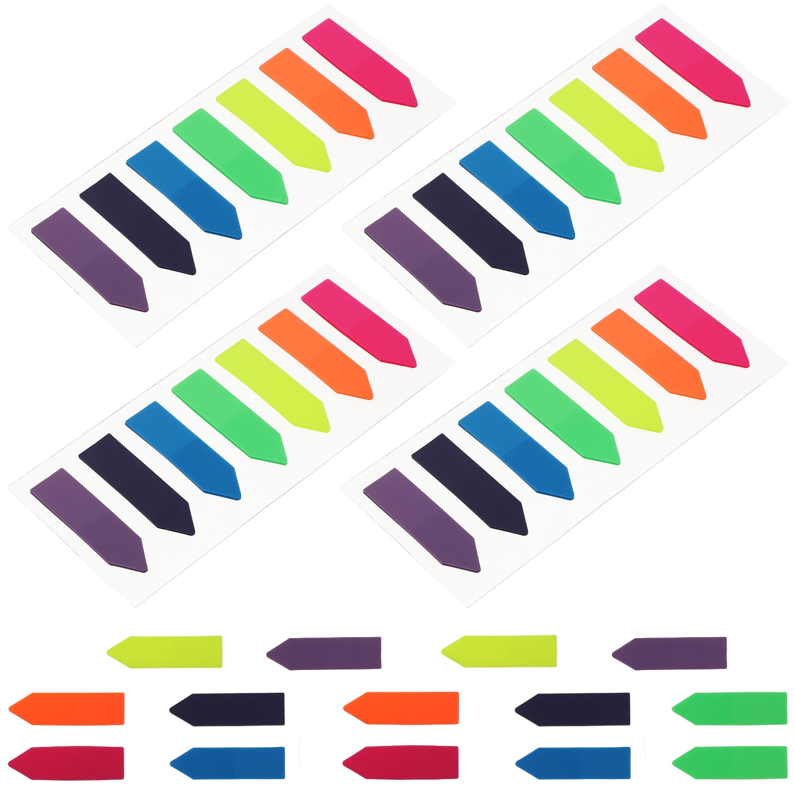 CIMAXIC Page Markers Adhesive Index Tabs Arrow Shape Assorted Color ...