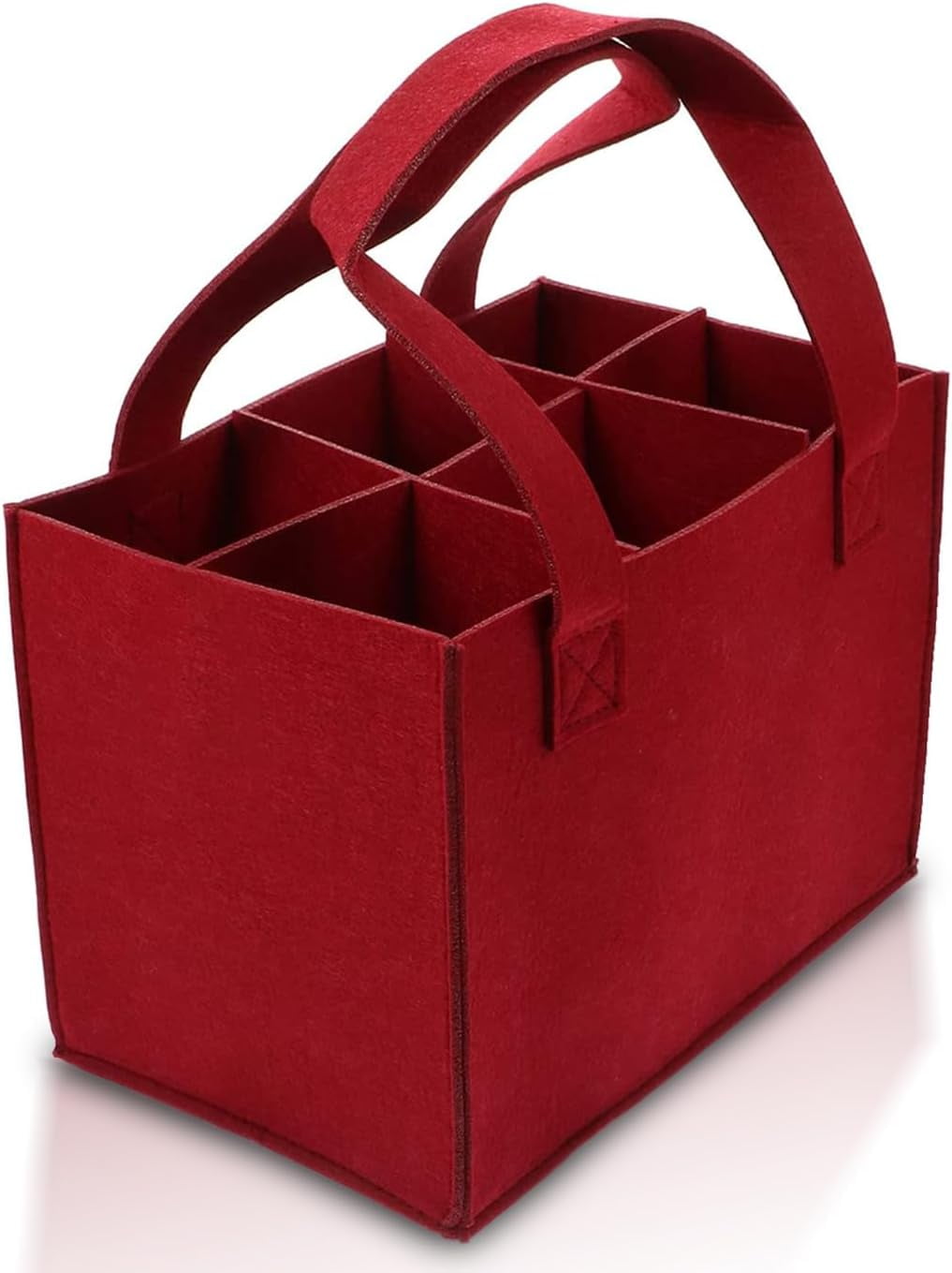 6 Bottle Portable Wine Bottle Storage Tote Bag Reusable Felt Wine ...
