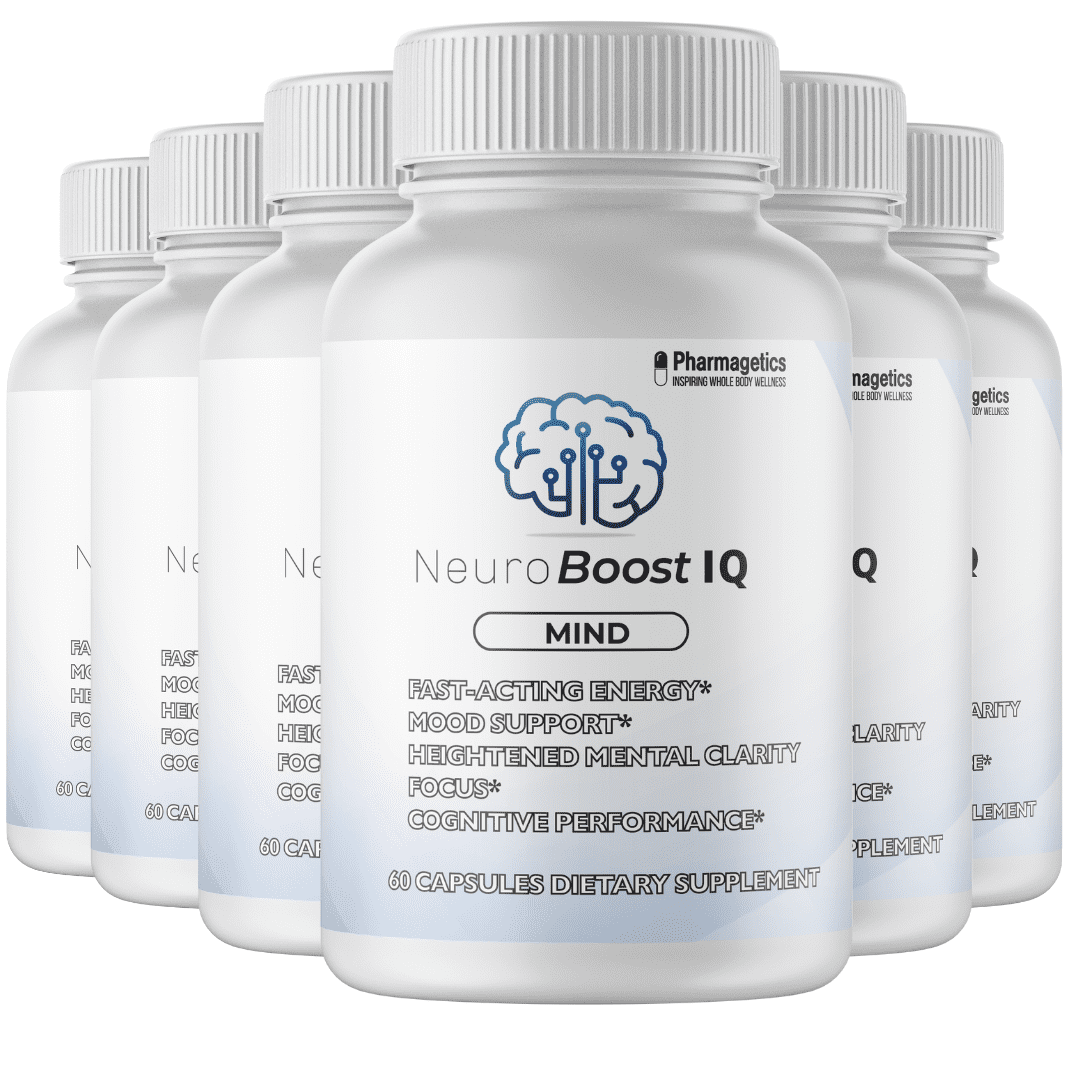6 Bottles NeuroBoost IQ Nootropic Technologies Brain Booster, Focus ...
