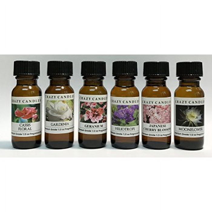 6 Bottles Set Cassis Floral Gardenia Geranium Heliotrope Japanese