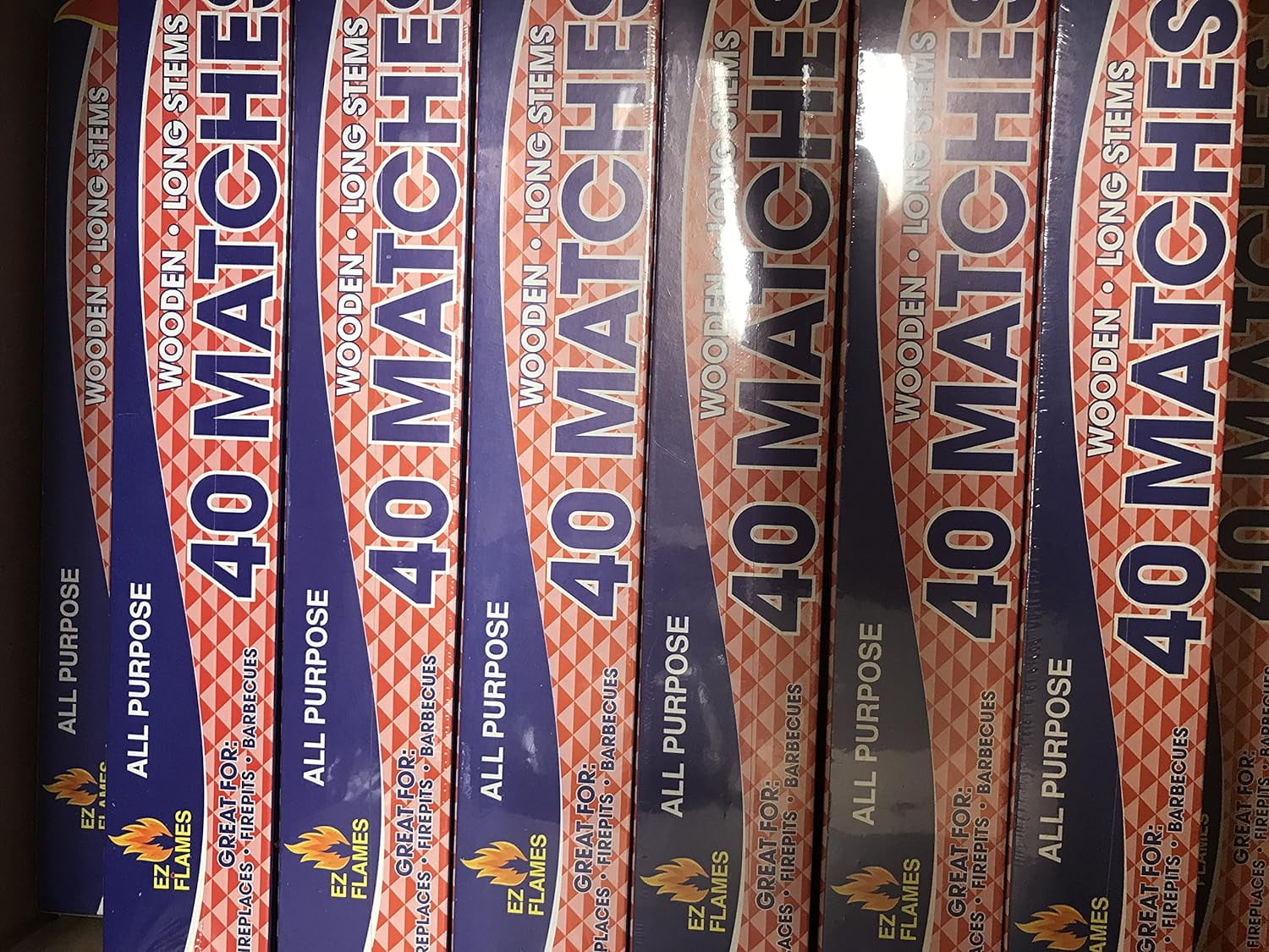 6 Boxes in LOT - Wooden Long 11" FIRE Starter Matches 40 in Box Great ...