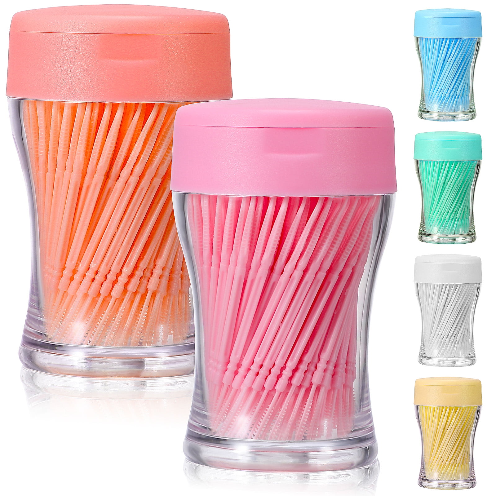 6 Boxes Toothpicks Tooth Double-ended Toothpicks Picks Flossers Plastic ...