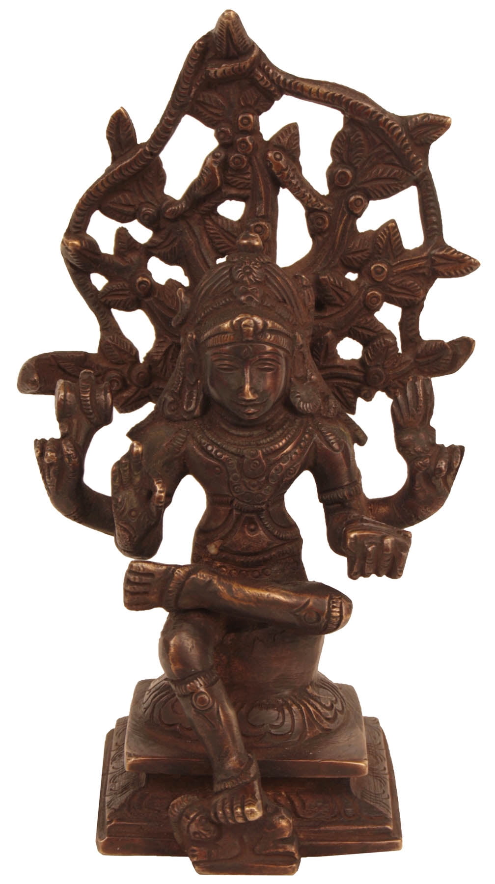 6" Brass Dakshinamurti Shiva Idol | Handmade Statue | Made In India ...