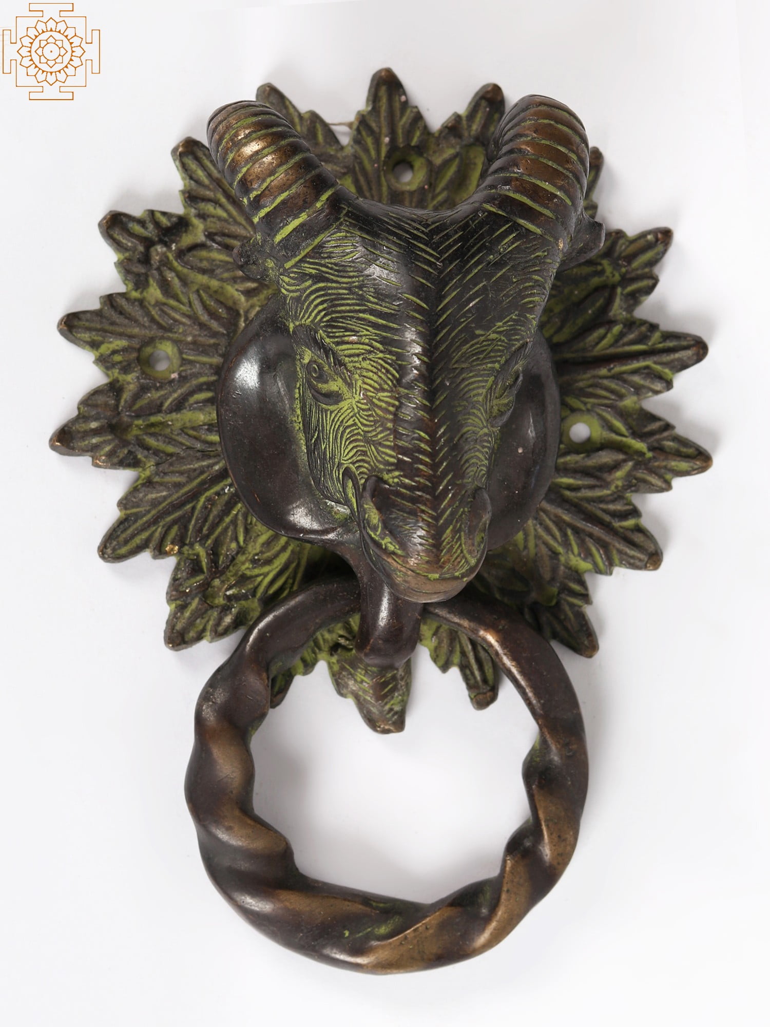 6" Brass Goat Door Knocker - Brass - Walmart.com