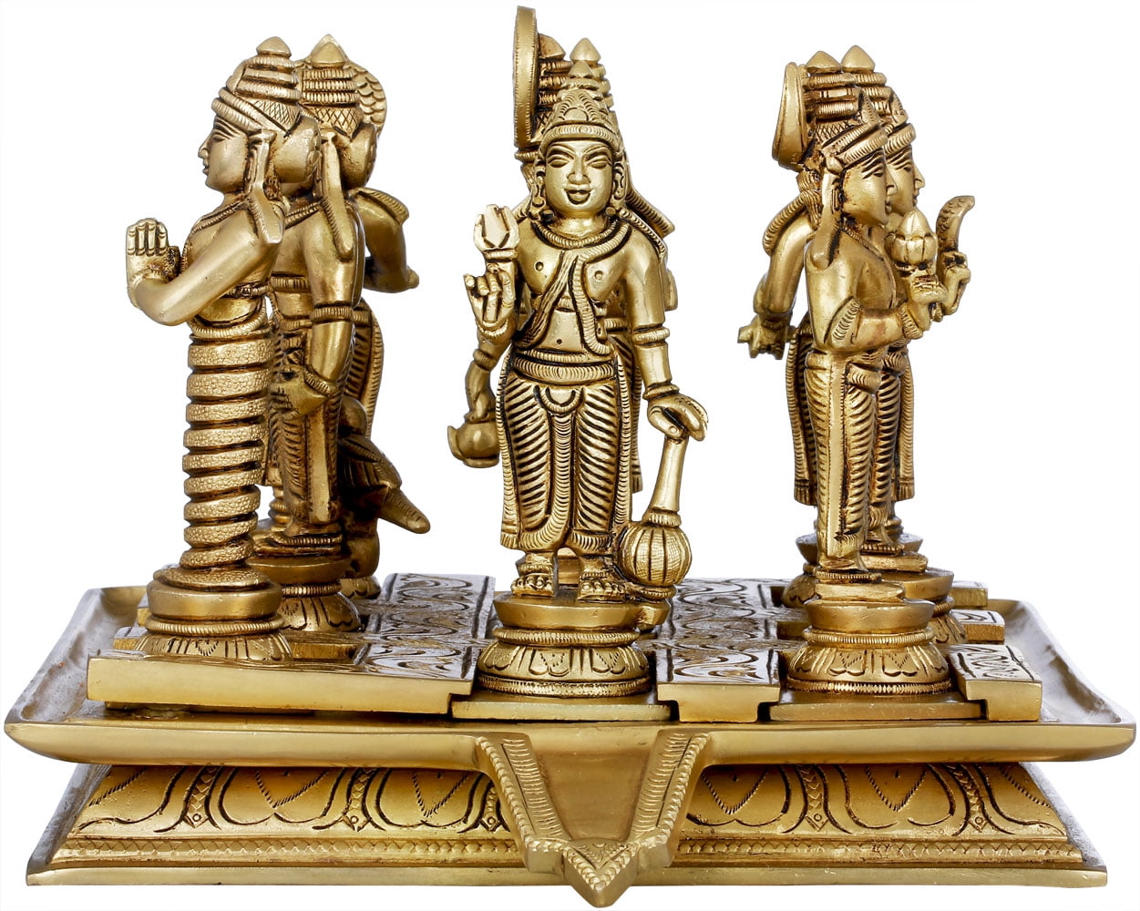 6 Inch Navagraha Nine Planets Deities Brass Statues - Planetary Deities ...