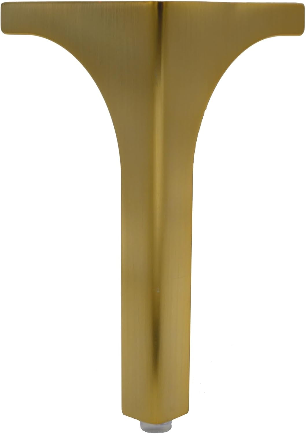 6" Brushed Gold Metal Sofa Legs - Set of 4 (ML-60T-BG) - Walmart.com