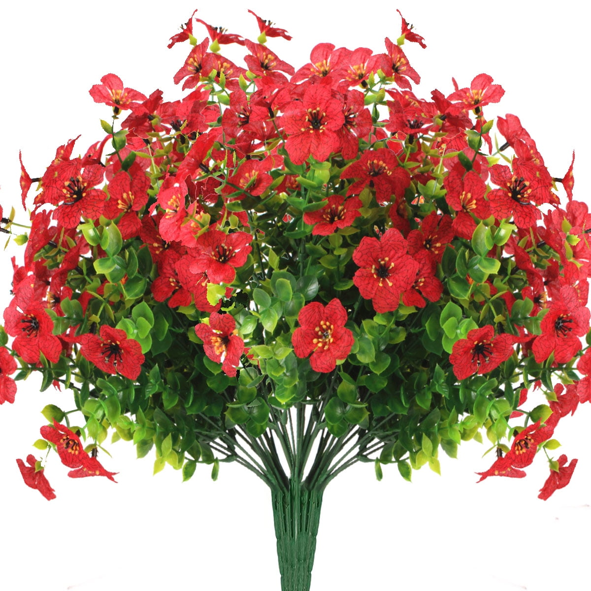 Bincy 6 Bundles Artificial Fake Violet Flowers, Plastic Plants, 14.2 ...