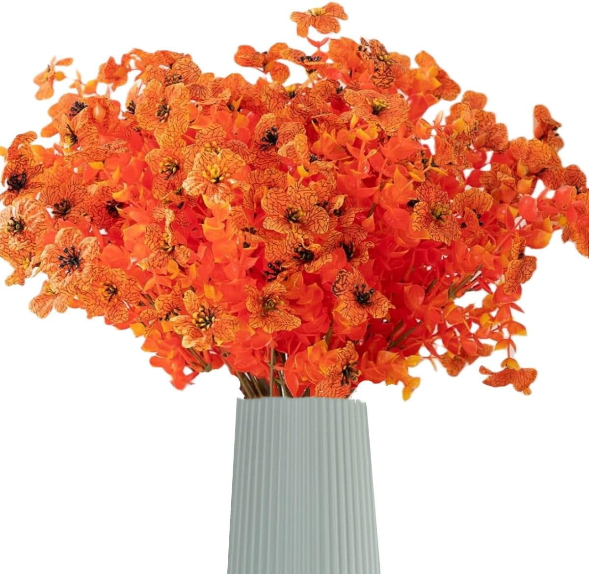 6 Bundles Artificial Fall Flowers, Outdoor Flowers Shrubs for Autumn ...