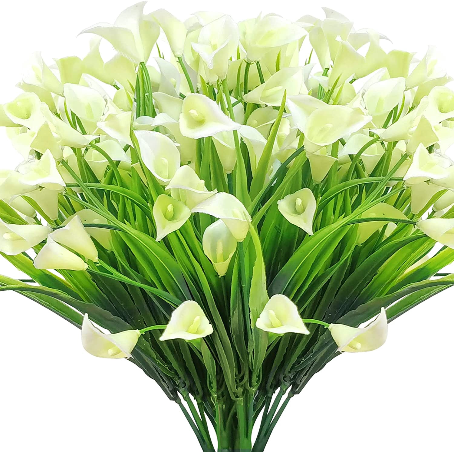 6 Bundles Calla Lily Artificial Flowers Outdoor Decorations, Fake ...